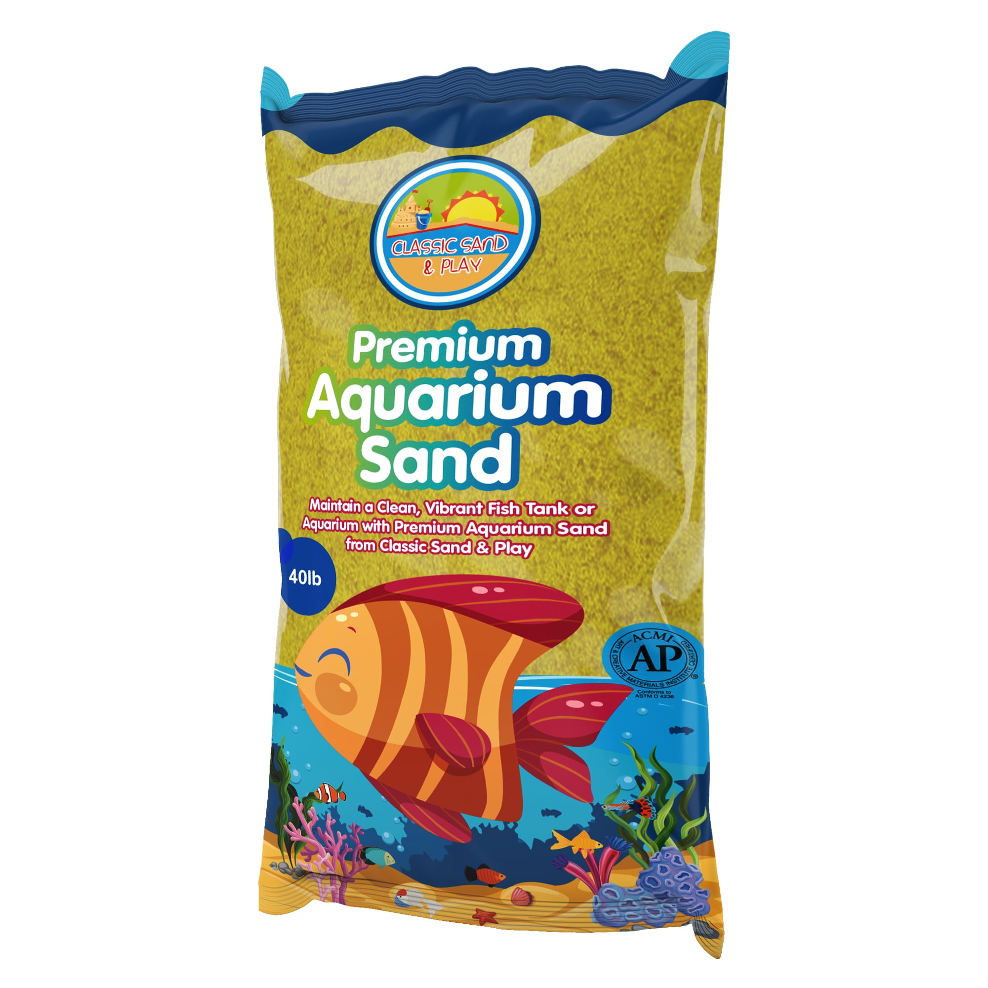 CLASSIC SAND & PLAY Natural Aquarium Sand for Freshwater and Saltwater ...