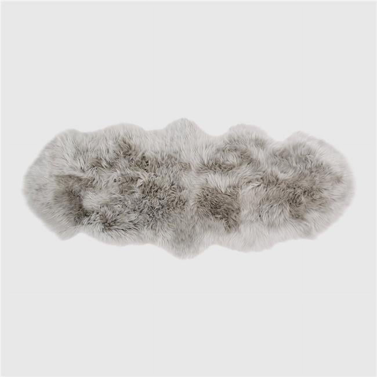 CLASSIC SHEEPSKIN DOUBLE PELT RUG, CHATEAU GRAY - Walmart.com