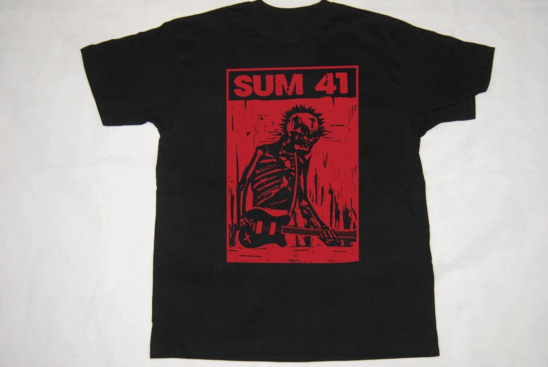 CLASSIC Sum 41 Band Concert Music Black T-Shirt Cotton Unisex S-5XL ...
