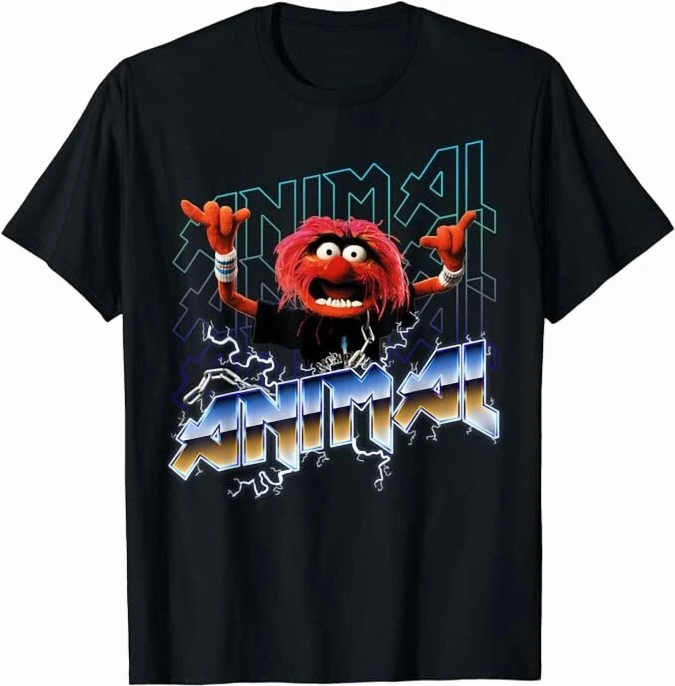 CLASSIC The Muppets Animal Vintage Rock Metal Poster T-Shirt - Walmart.com
