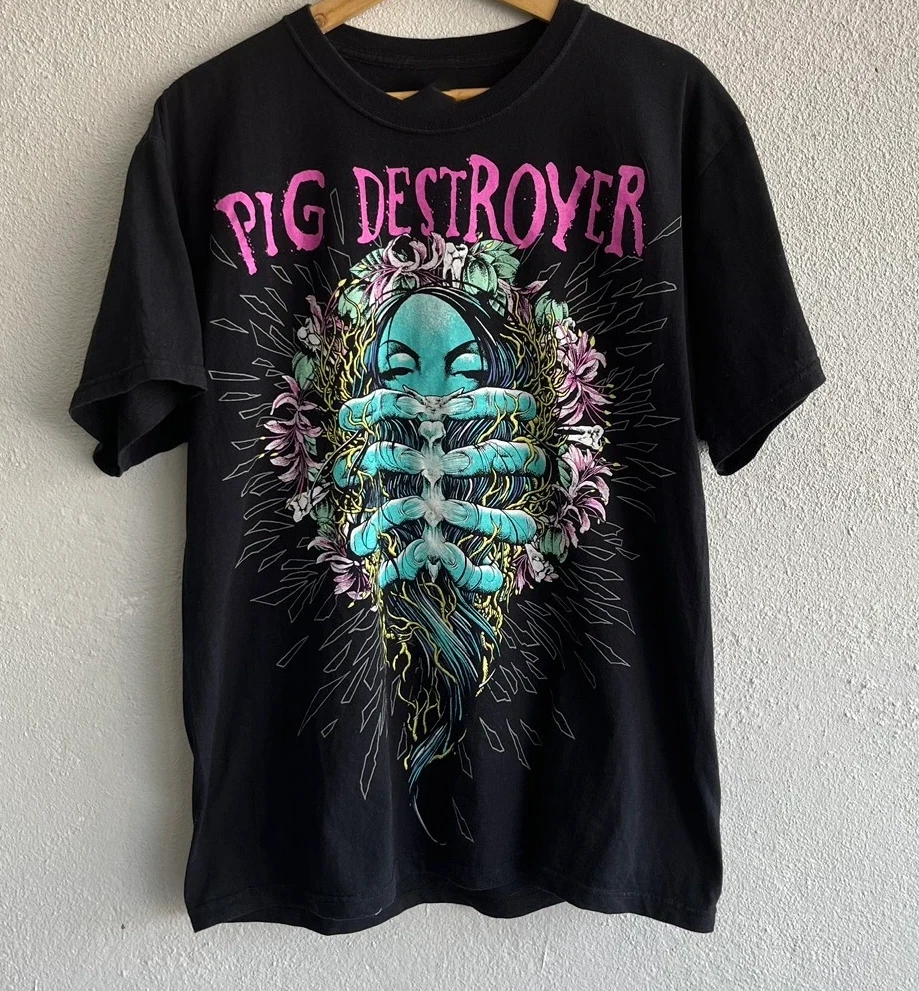 CLASSIC VTG Pig Destroyer 38 Counts of Battery Shirt Classic Black ...