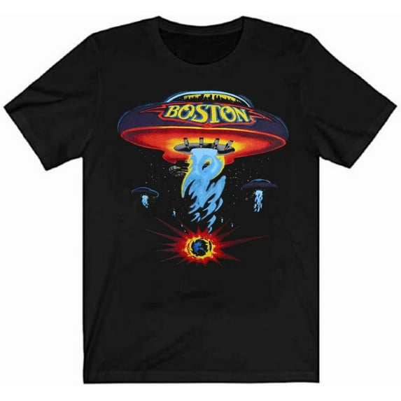 CLASSIC Vintage 1987 Boston Rock Band US Concert Black Unisex S-5XL T ...
