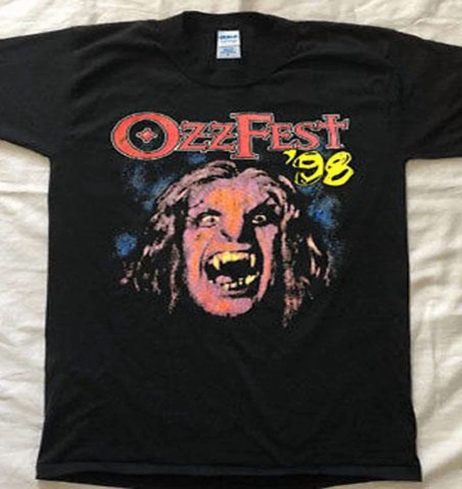 CLASSIC Vintage Graphic Ozzfest Ozzy Osbourne Tour 1998 2 Sides T-Shirt. Gift For Fan - Walmart.com