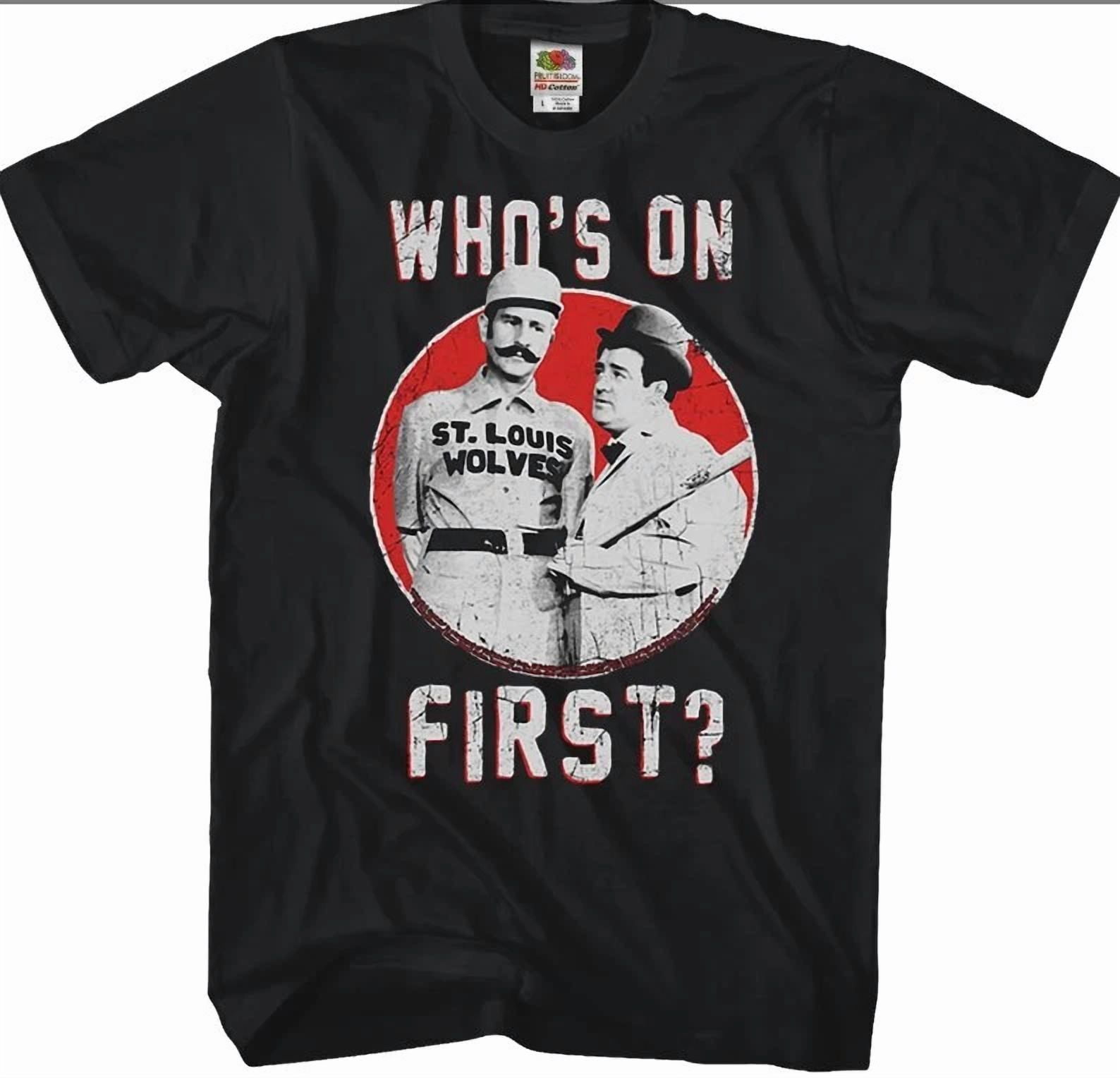 CLASSIC Who_s On First Abbott And Costello T-Shirt - Walmart.com