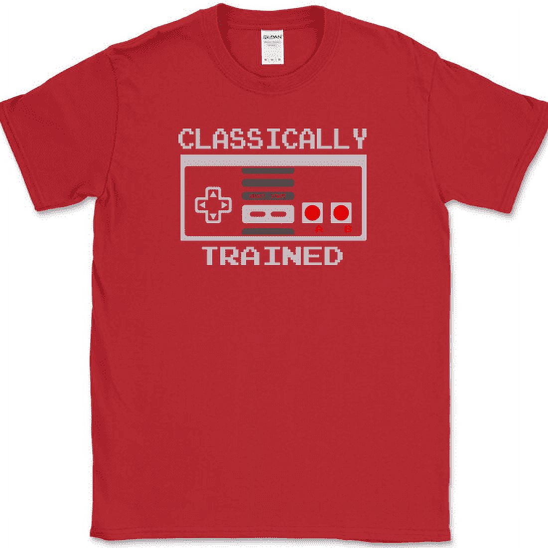 CLASSICALLY TRAINED T-Shirt Funny Video Gaming Gamer Graphic Tee - Red ...