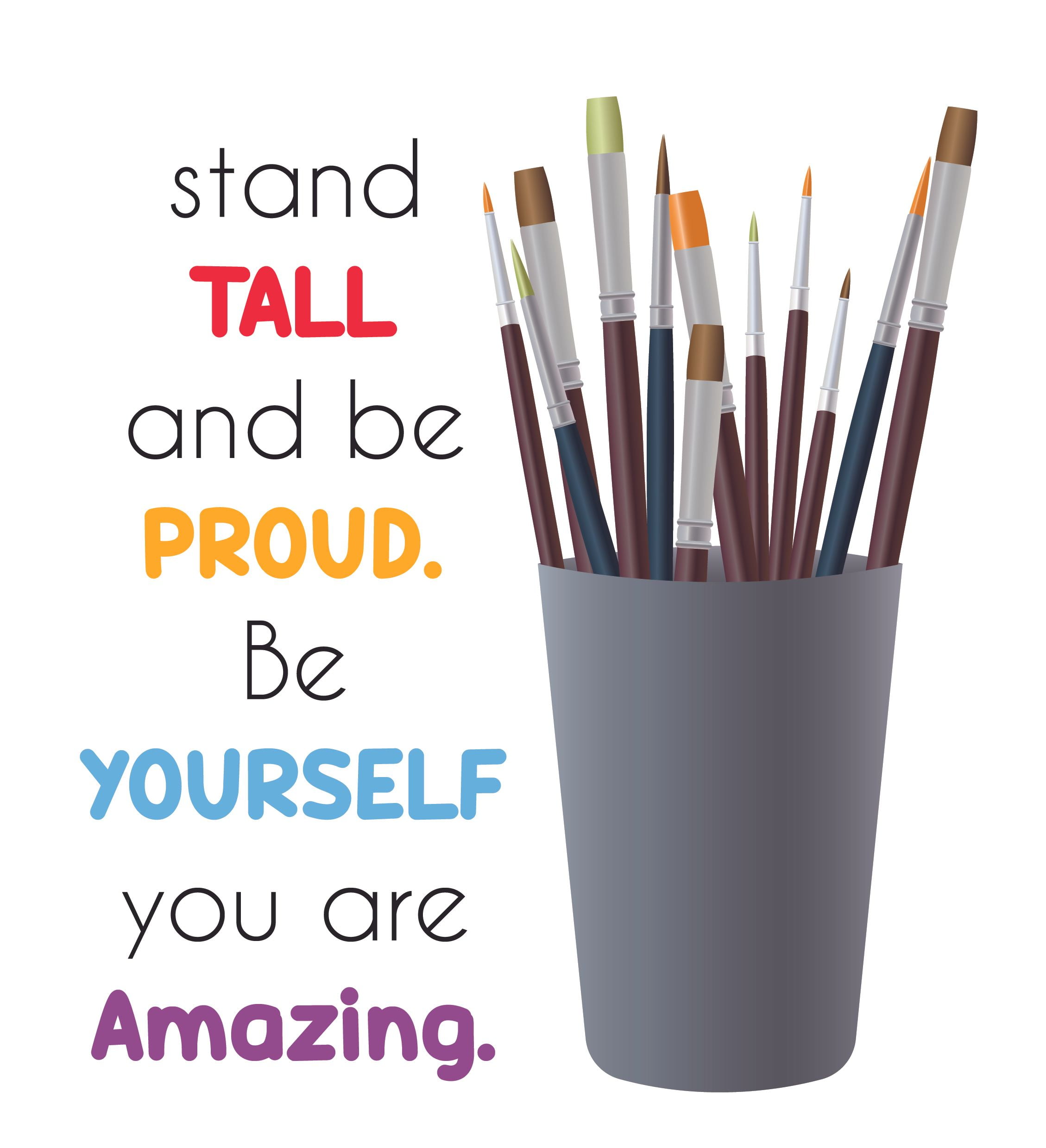 CLASSROOM - Vinyl School Mural Art Tin Can School Supplies Decoration ...