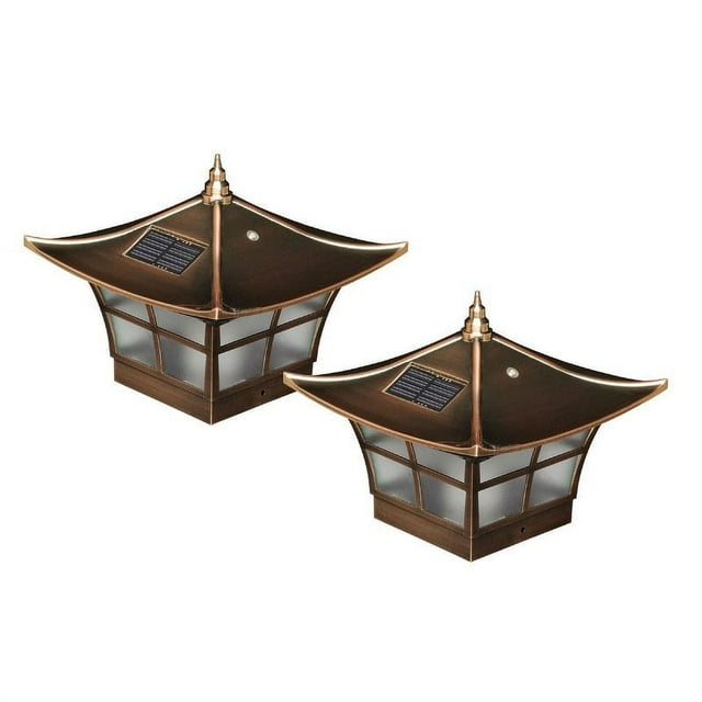 Classy Caps MFG INC. 4x4 Ambience Solar Powered Outdoor Garden Post Cap ...