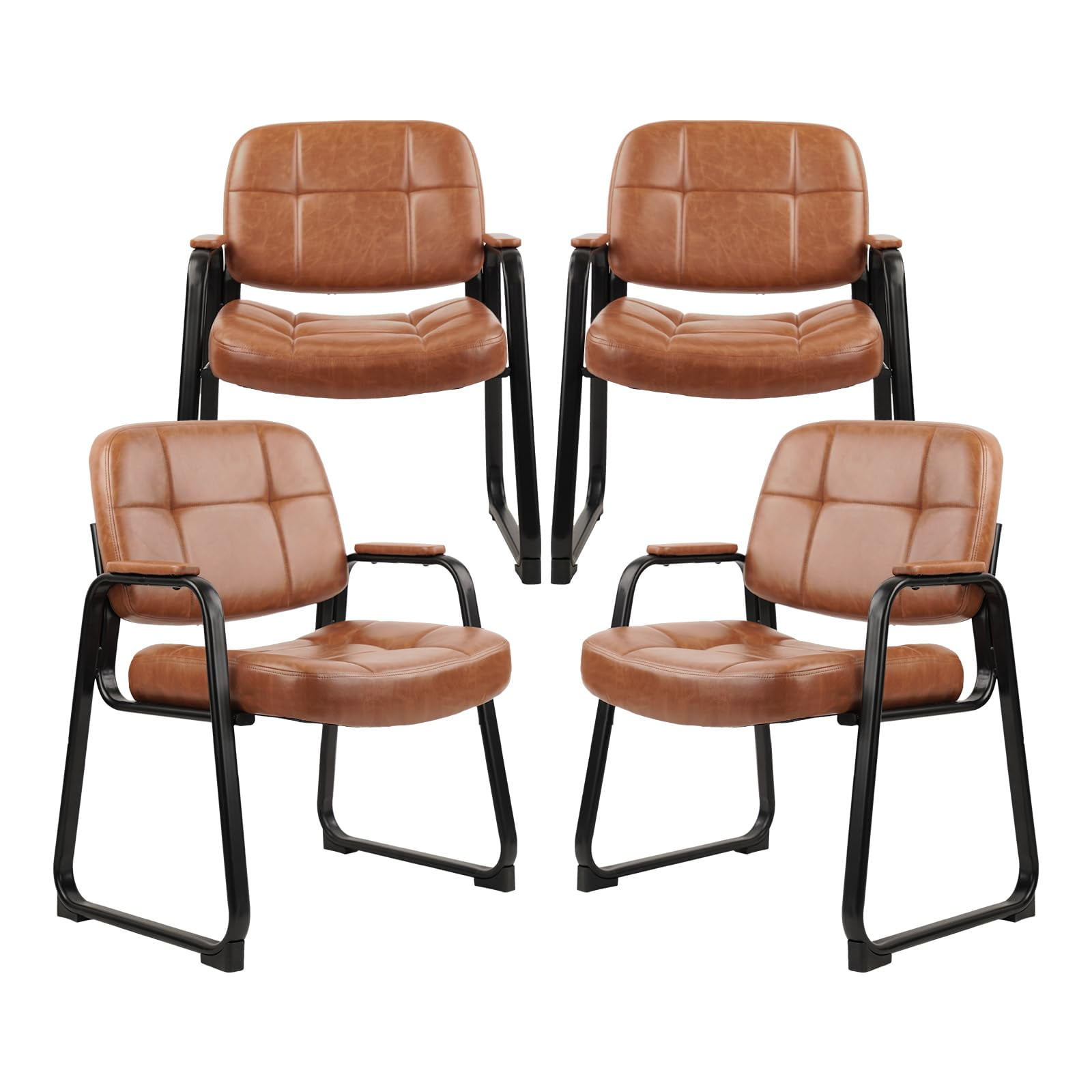 CLATINA Big & Tall 400 lb Waiting Room Chairs with Padded Armrests and ...