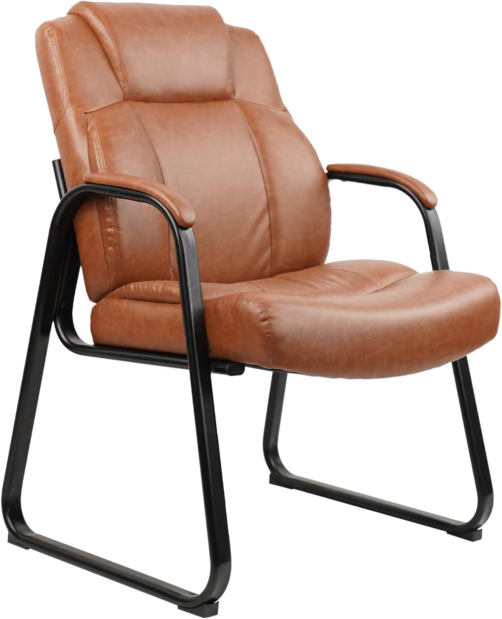 CLATINA Big & Tall 500 lb. Guest Chair, PU Leather Office Reception ...