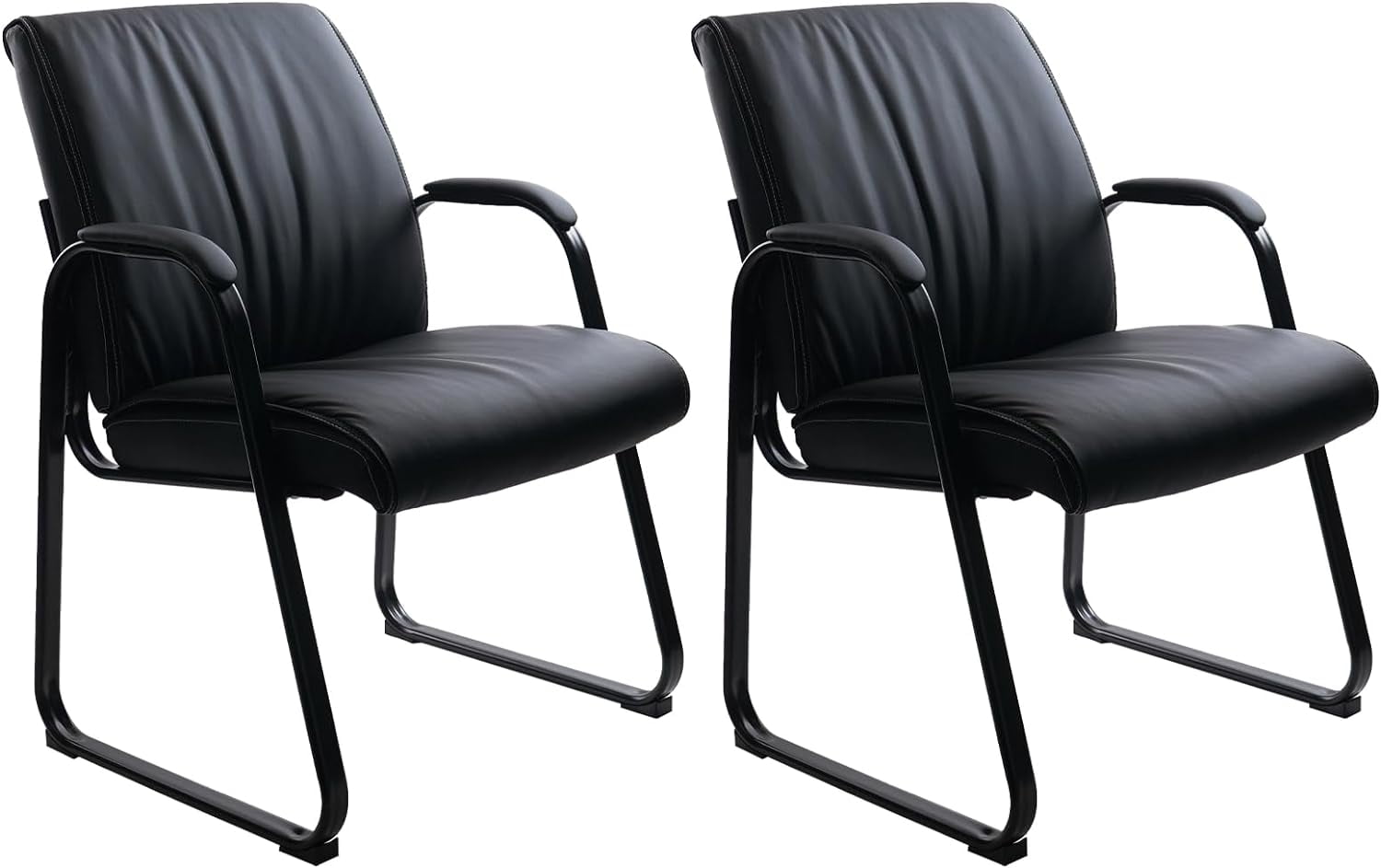 CLATINA Leather Guest Chair for Reception Office Meeting Conference ...