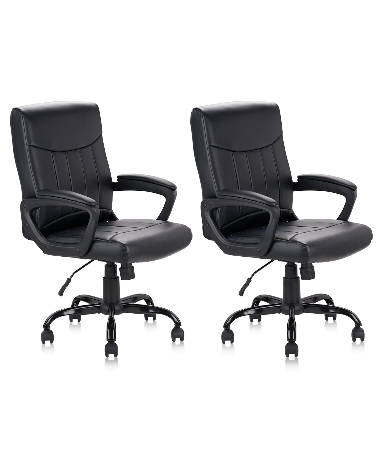 CLATINA Office Computer Desk Chair Executive Mid Back Chair Comfortable ...