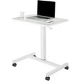 CLATINA Mobile Laptop Desk Pneumatic Sit to Stand Table Height ...