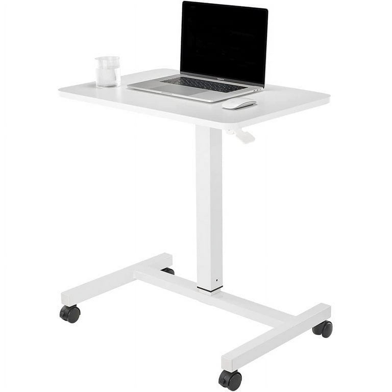 White Rolling Computer Cart