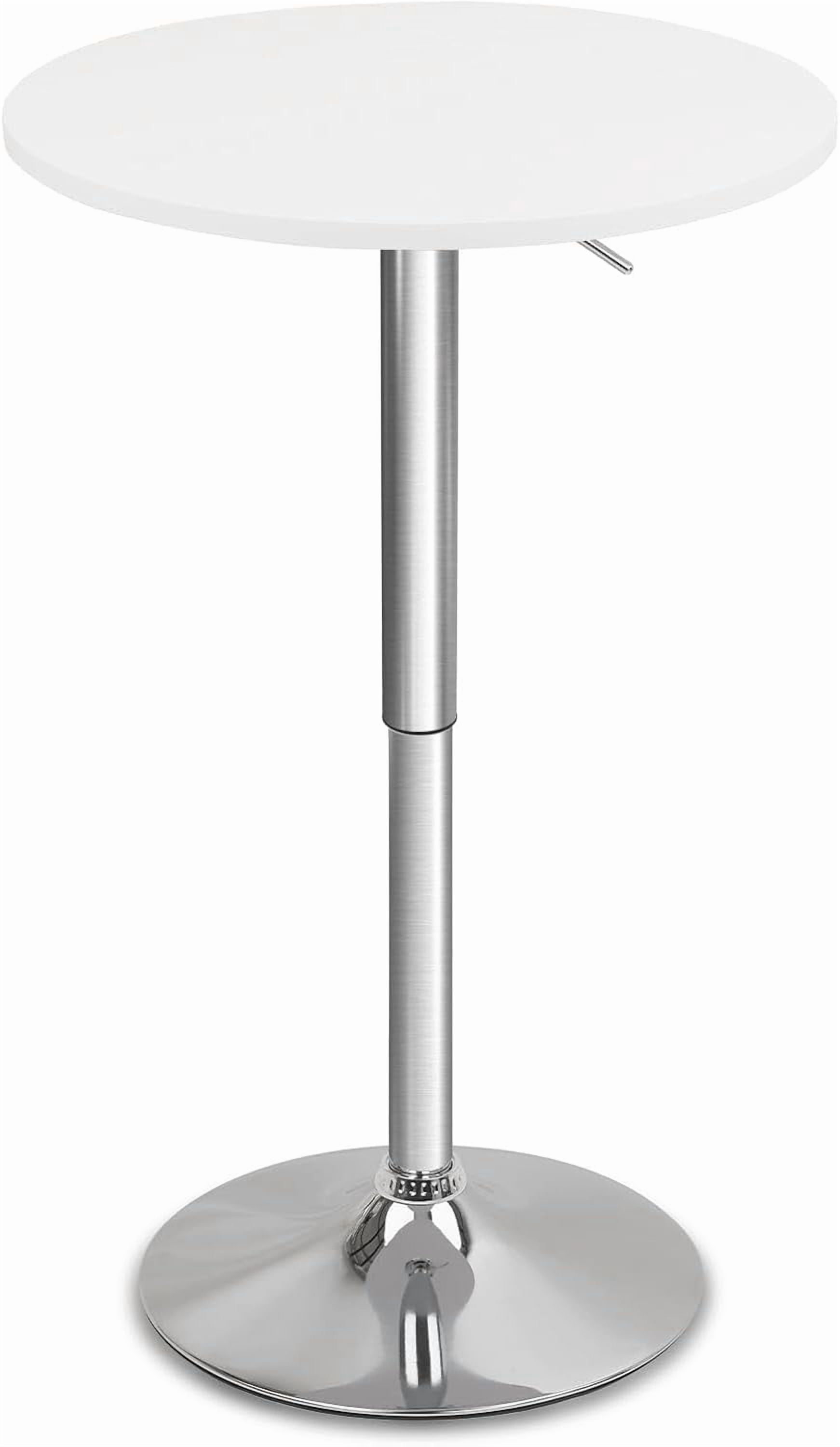 CLATINA Round Bar Pub Table, 26"-36" Height Adjustable Bistro Tables ...