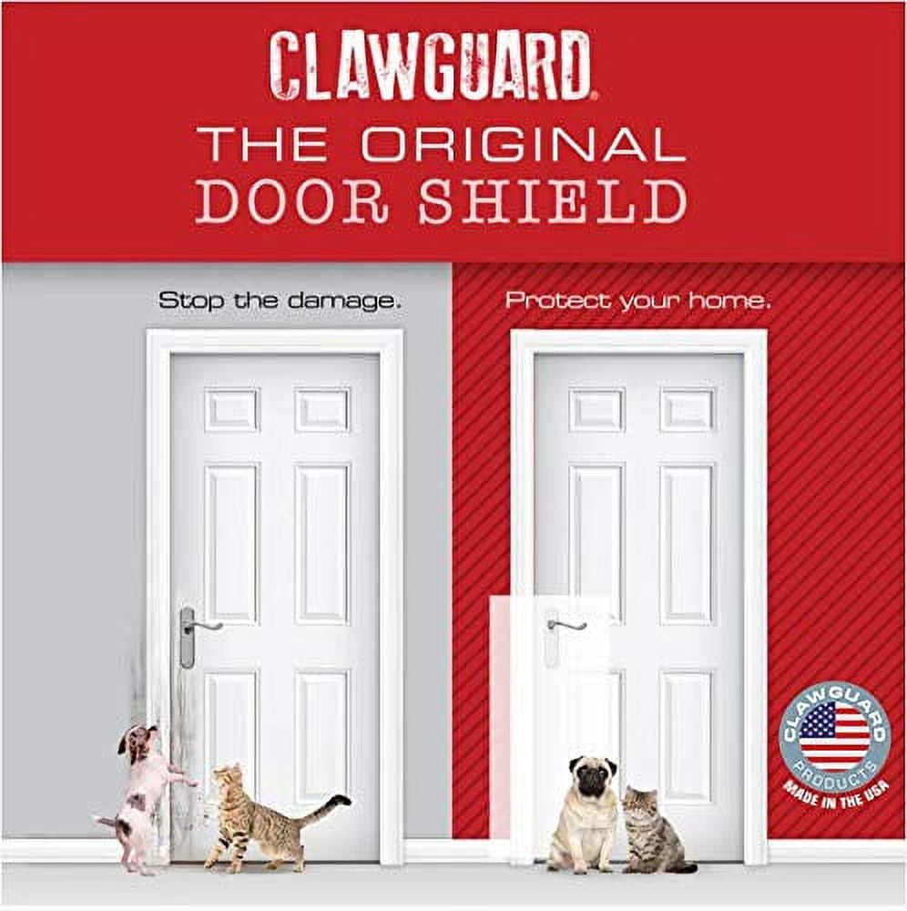 CLAWGUARD Original The Ultimate Door Scratch Shield, Frame & Wall ...