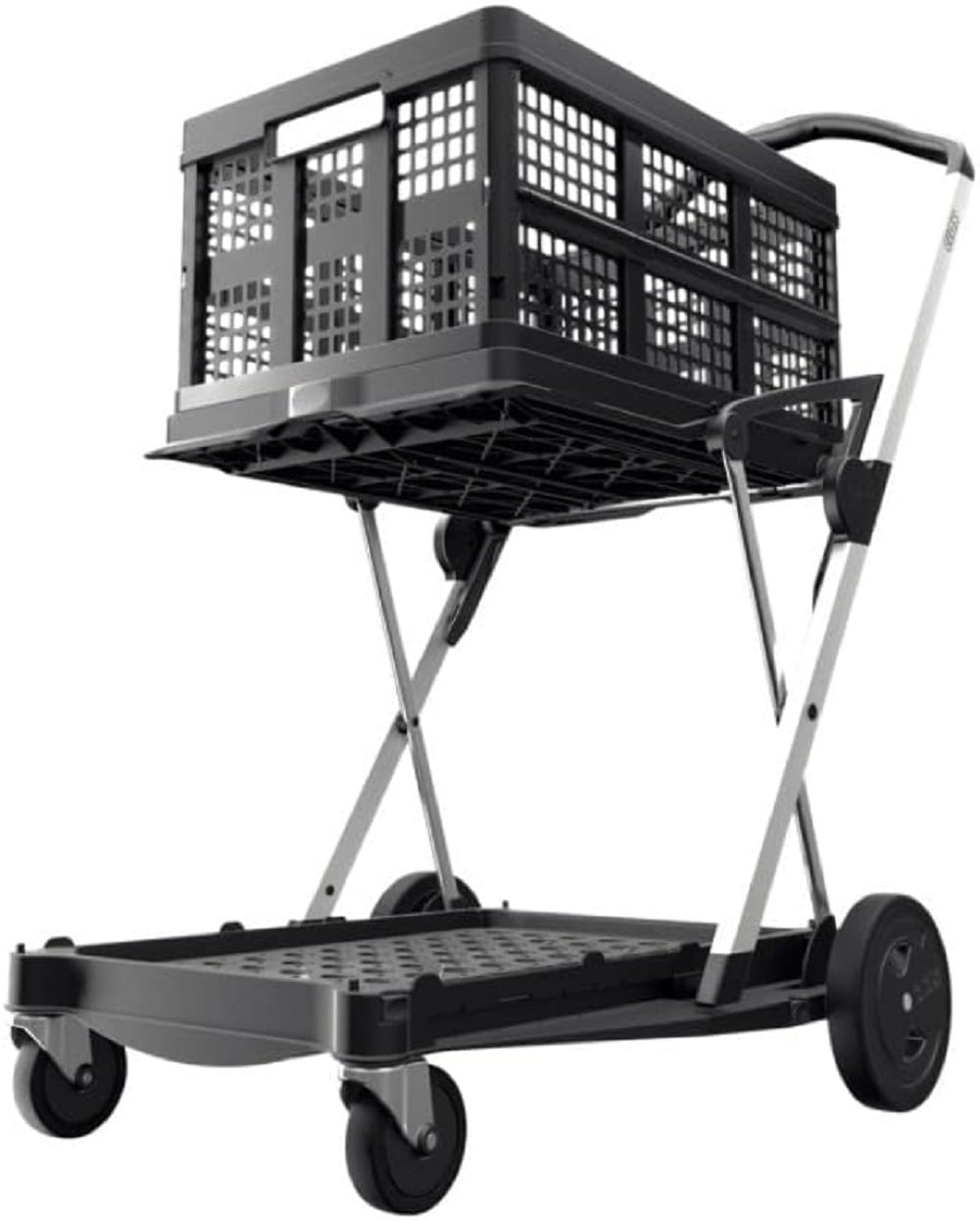 CLAX® Quick Service Foldable Rolling Utility Cart | Mobile Trolley with ...