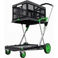 CLAX: The Original Transport Mobile Cart W/ Storage Crate, Green ...