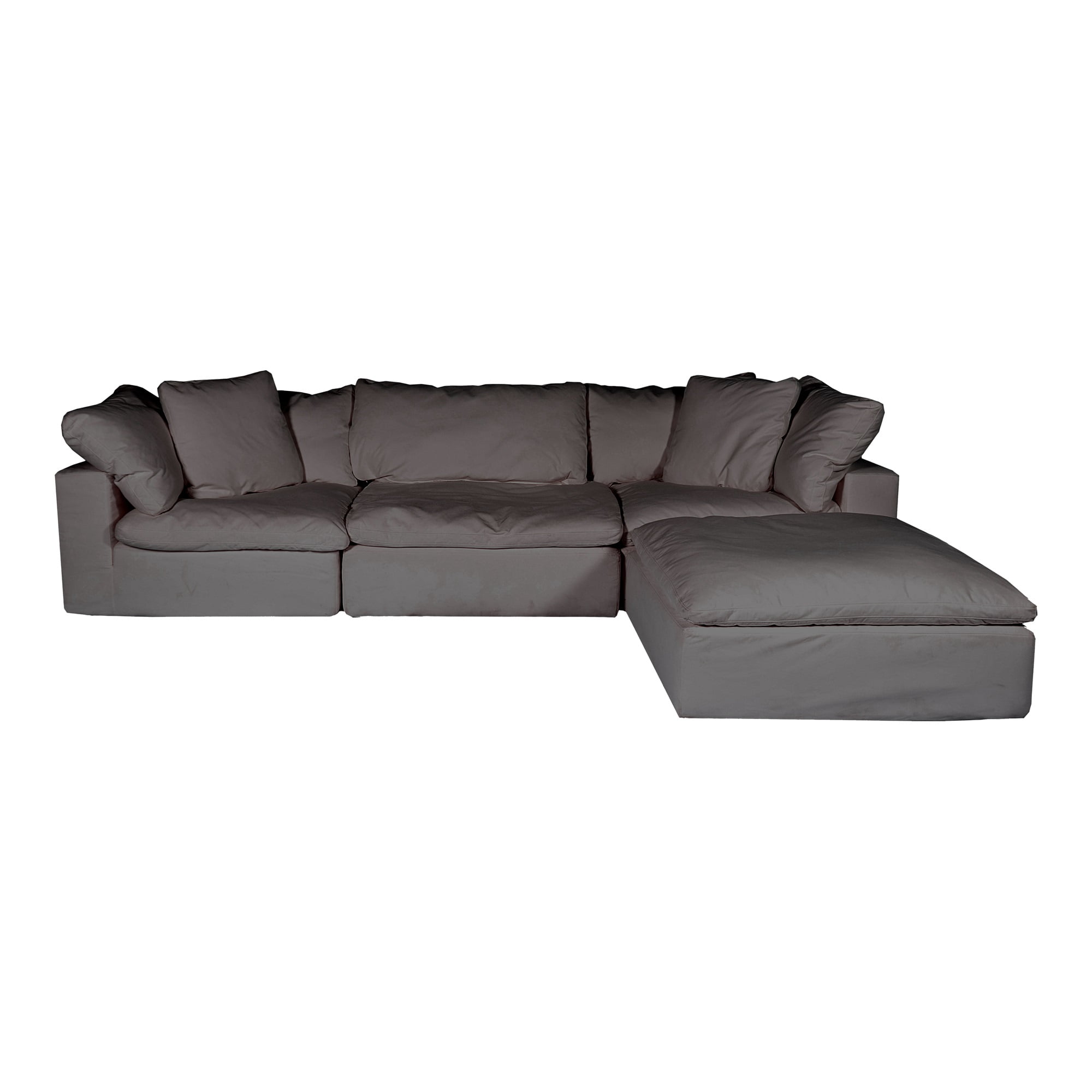CLAY LOUNGE MODULAR SECTIONAL LIVESMART FABRIC LIGHT GREY - Walmart.com