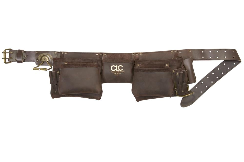 CLC 12-Pocket Leather Construction Carpenter Apron 19427 - Walmart.com