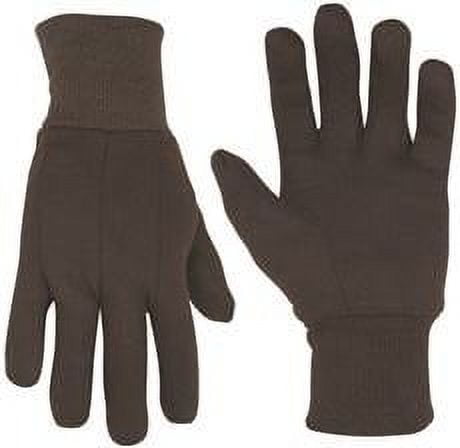 CLC COTTON BLEND BROWN JERSEY GLOVES, ONE SIZE FITS ALL - Walmart.com