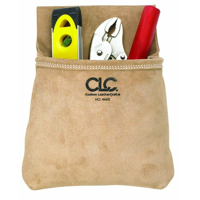 CLC Custom Leathercraft 444X Single Suede Leather Work Bag with Utility ...