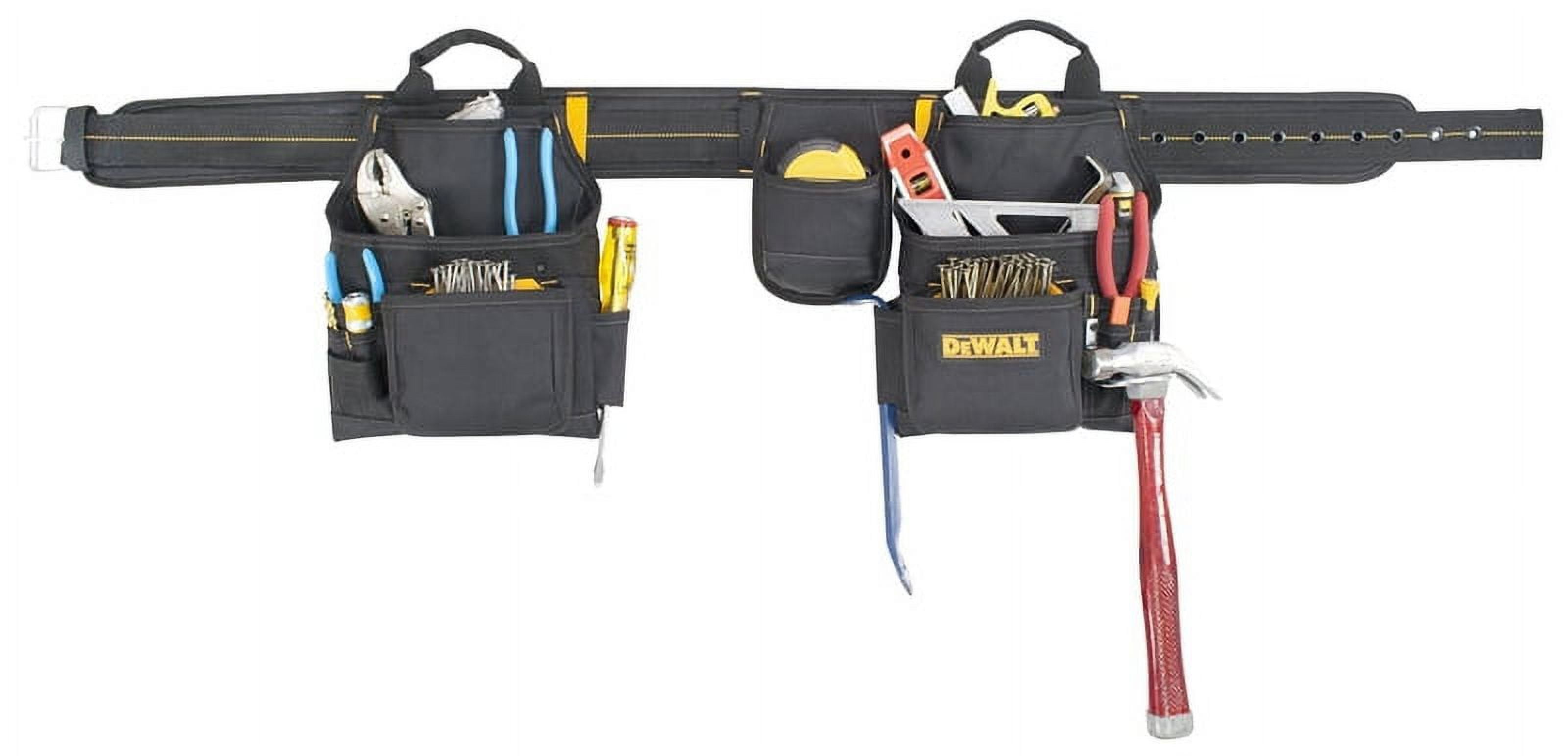 DEWALT Carpenter's Tool Apron, 16-Pocket, Nail Pouch, Construction, 29 ...