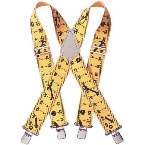 CLC Work Gear 110RUL 2" Ruler Heavy Duty Elastic Suspenders - Walmart.com
