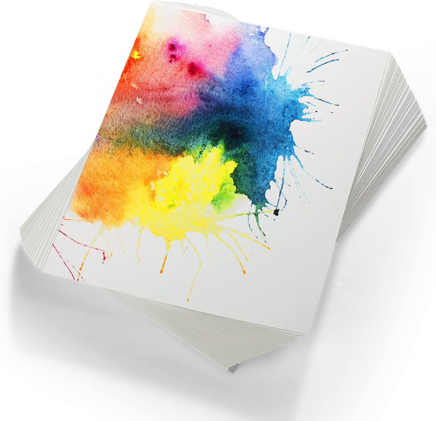 CLCL 300 Pcs Watercolor Paper Sheet Bulk White Cold Press Paper Pack ...
