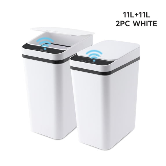 CLEALOM 2PC 2.2 Gallon Automatic Sensor Trash Can, Touchless Motion ...