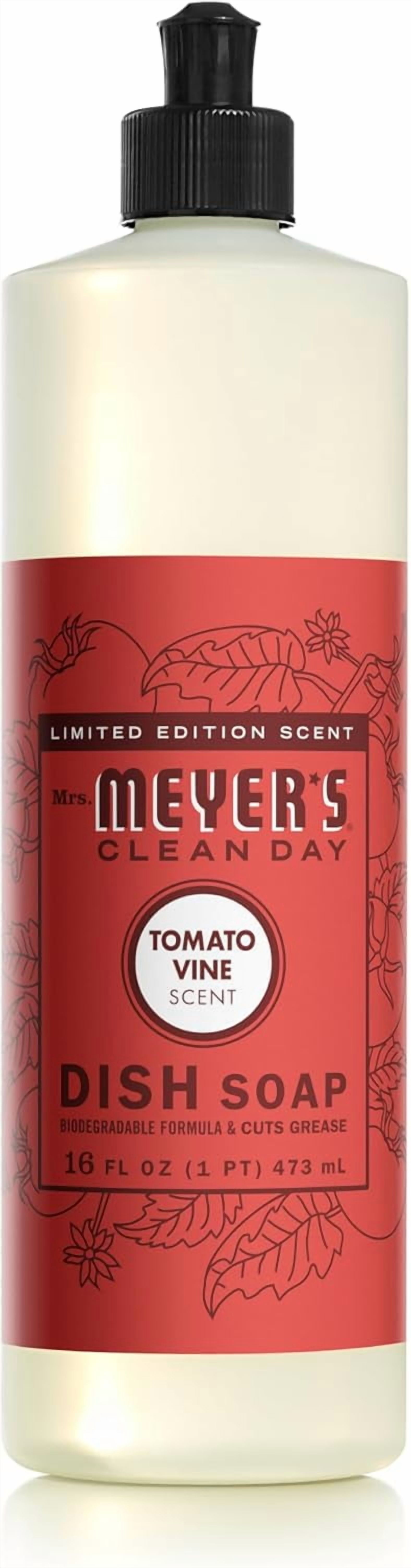 CLEAN DAY Liquid Dish Soap, Tomato Vine Scent, 16 Ounce Bottle ...