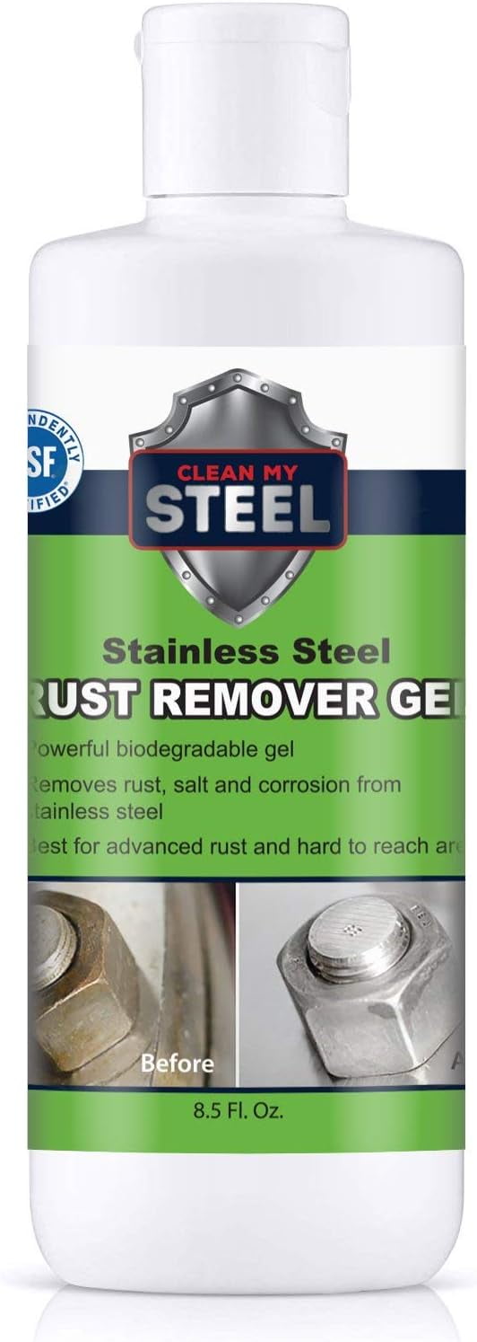 CLEAN MY STEEL Concentrated Stainless Steel Rust Remover Gel for ...
