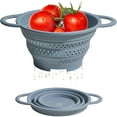 CLEANCOOL Collapsible Colander for Kitchen – Space-Saving Strainer ...