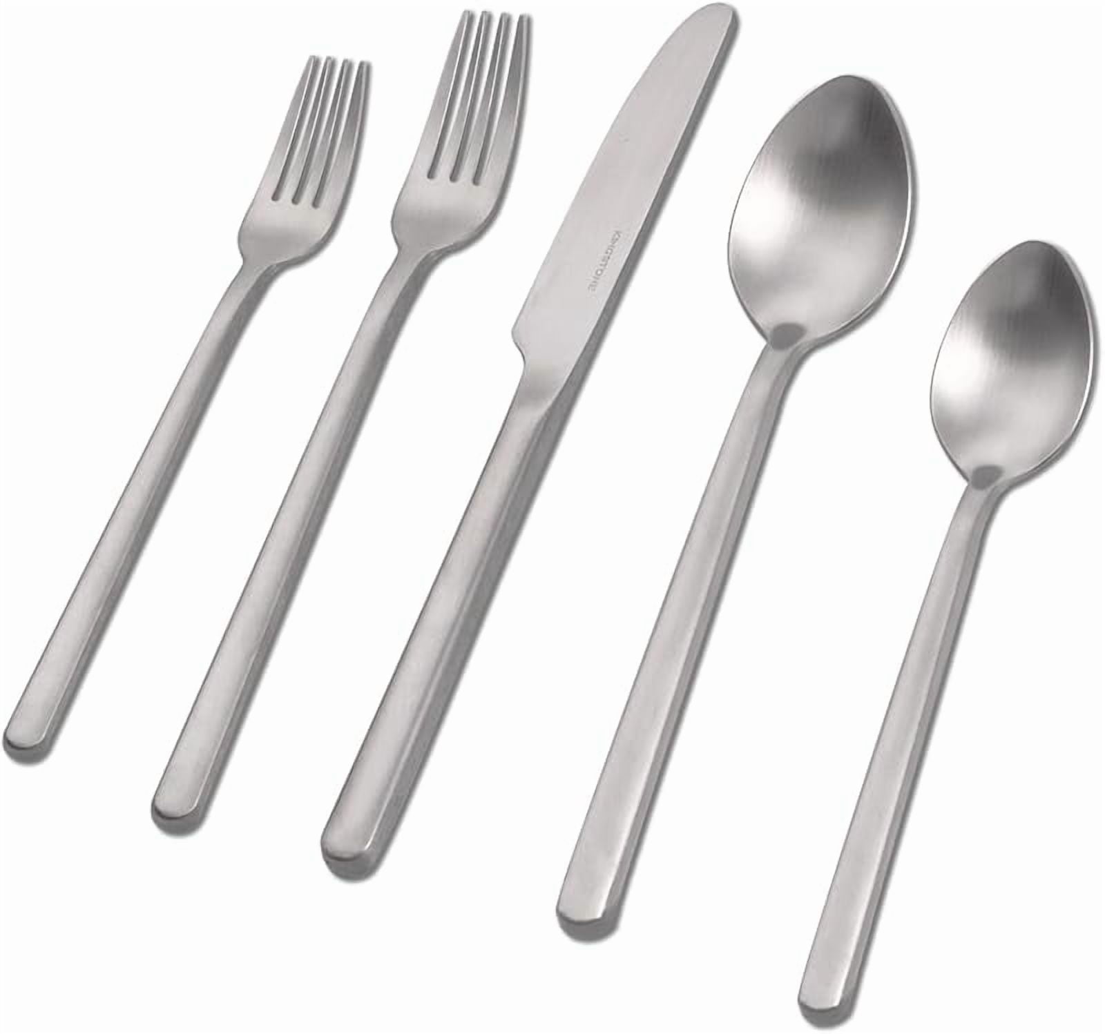 CLEANCOOL Silverware Set, 20 Piece Flatware Cutlery Set for 4, 18/10 ...