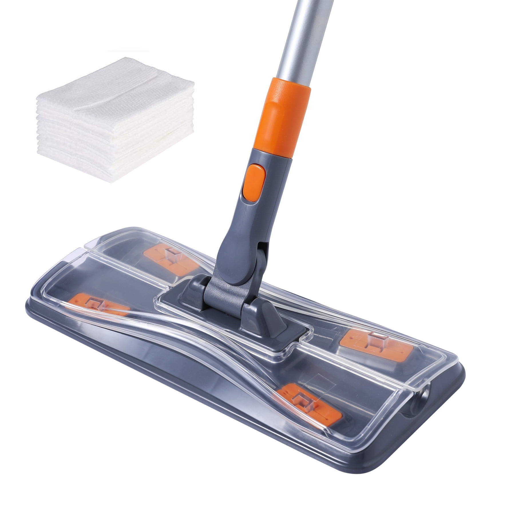 CLEANHOME Dry Mop with 10 Pcs Disposable Non-Woven Refills Dust Mops ...