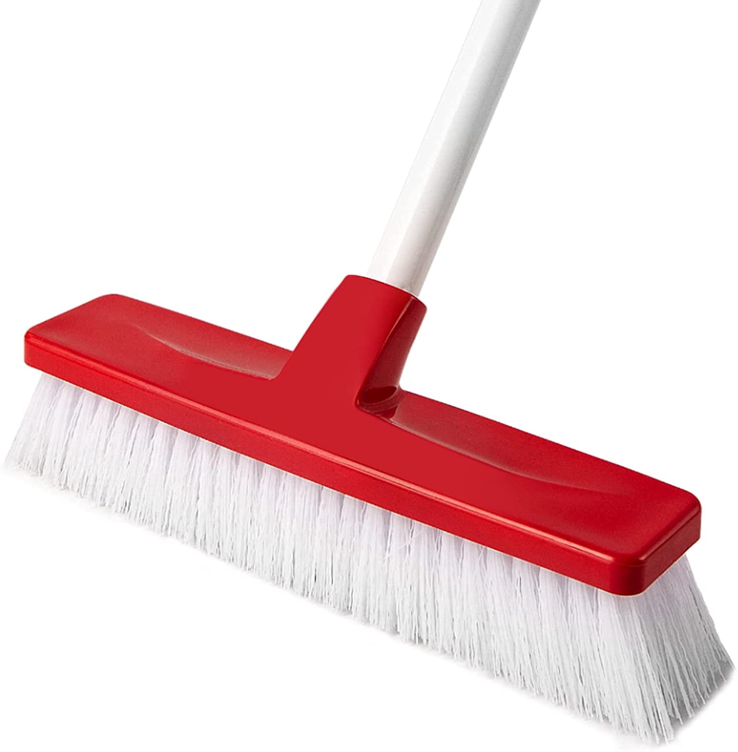 Clean Home Indoor Outdoor Lightweight Push Broom with Stiff Cleaning ...