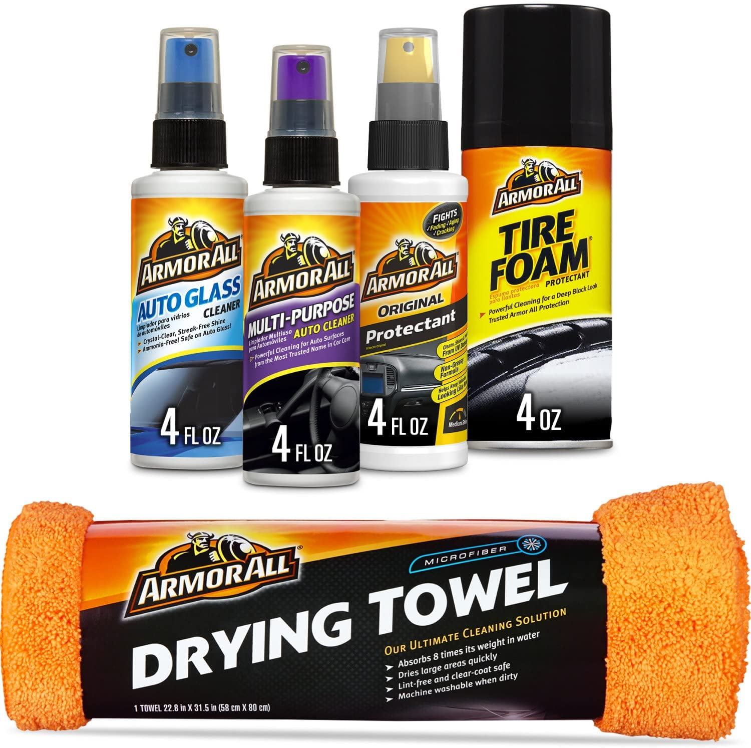 CLEANING KIT: 5-piece Armor All Starter Car Care Kit includes Original ...