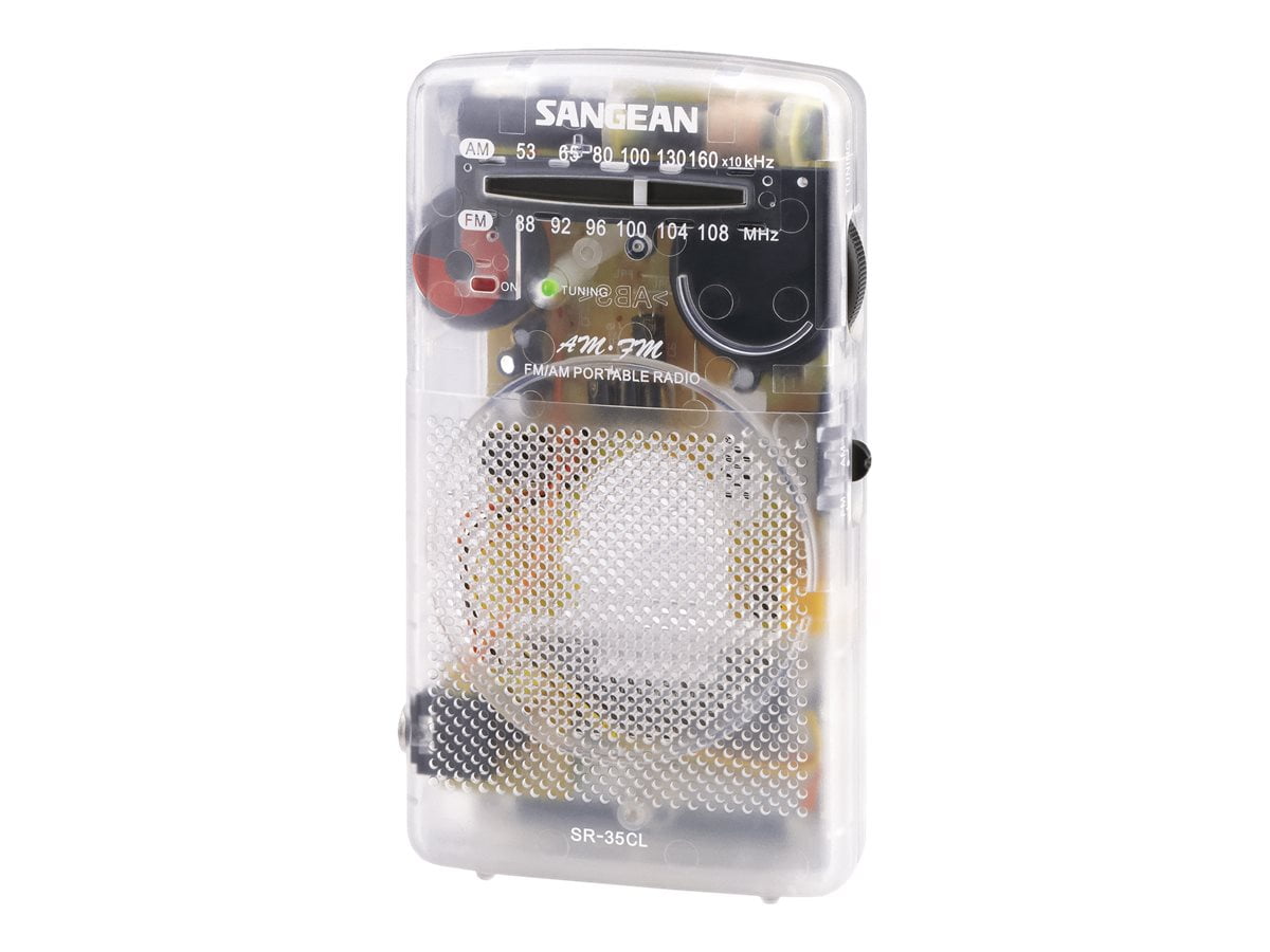 CLEAR AM/FM POCKET RADIO ANALOG AM/FM RADIO - Walmart.com