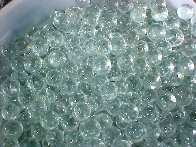 CLEAR GLASS MARBLES 20 POUNDS 9/16 INCH OLDER CHAMPION $84.99 POSTPAID ...