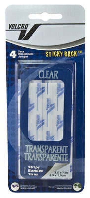 CLEAR STICKY BACK STRIP 3.5" X 3/4", Pack of 6 - Walmart.com