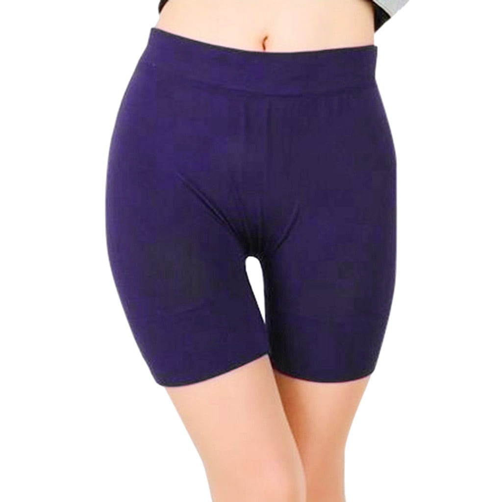 CLEARANCE! BKQCNKM Sweat Shorts Women Biker Shorts Basic Slip ...