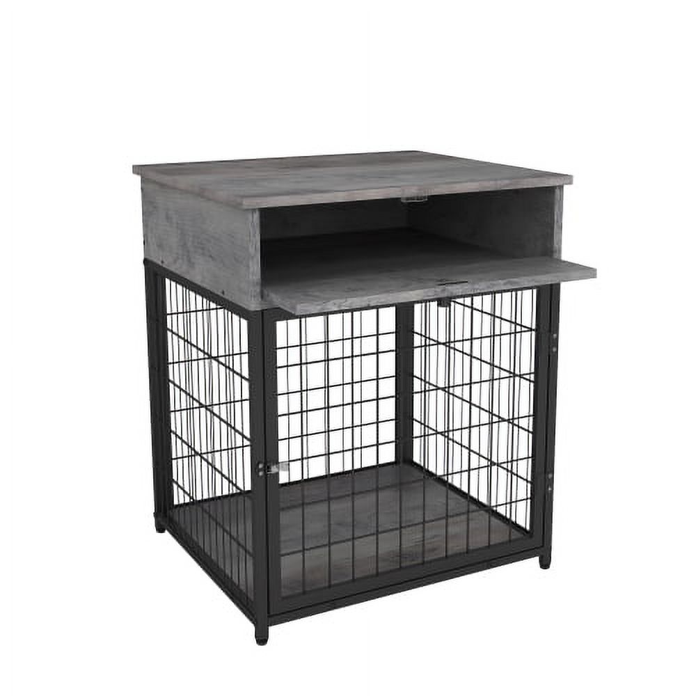 CLEARANCE! Wooden Dog Crate End Table, Nightstand with Drawers for ...