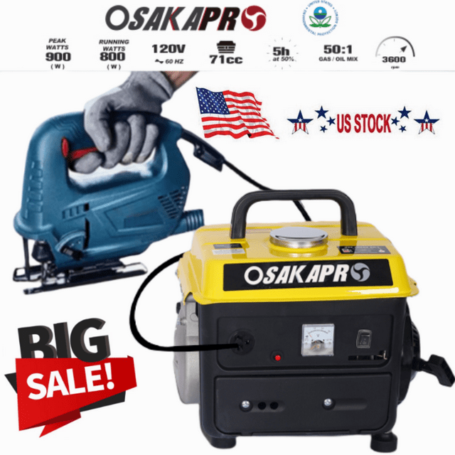 CLEARANCE! Portable Generator, Outdoor generator Low Noise, Gas Powered Generator,Generators for ...