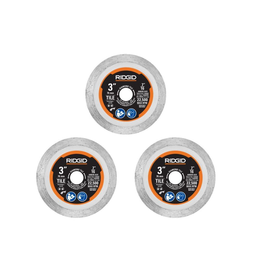 CLEARANCE RIDGID Tile Cut-Off Wheel Set (3-Piece) - Walmart.com