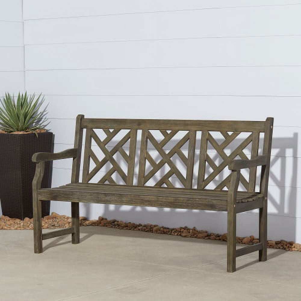 CLEARANCE! Renaissance Outdoor Patio 5-foot Hand-scraped Wood Garden ...