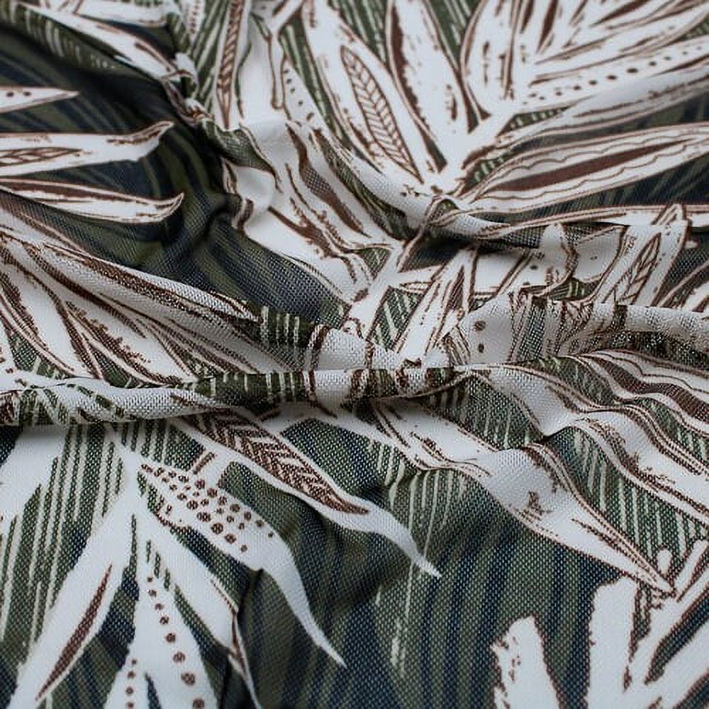 CLEARANCE SALE!! Olive Beige Tropical Leaf Pattern Printed Stretch ...