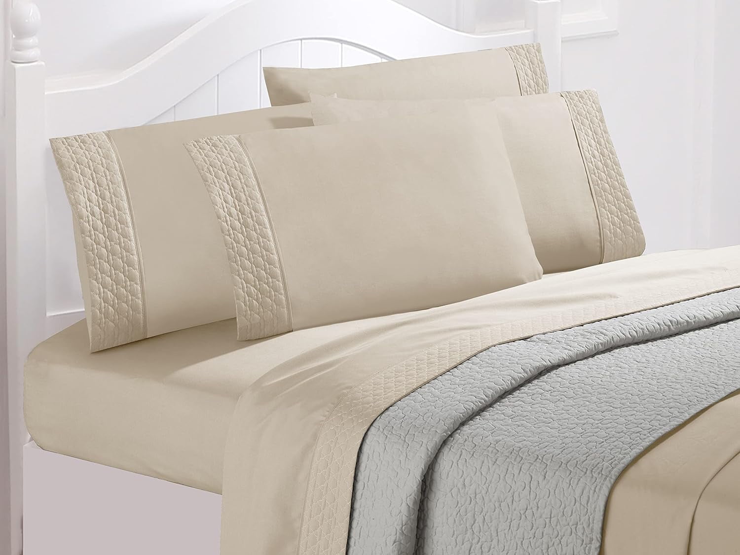 Super Soft 1500 Series Sheet set, Queen, Cream - Walmart.com