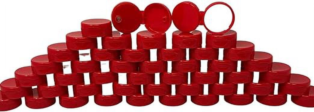 CLEARVIEW CONTAINERS Honey Bear Replacement Lids (38mm Red Flip Top Lid ...