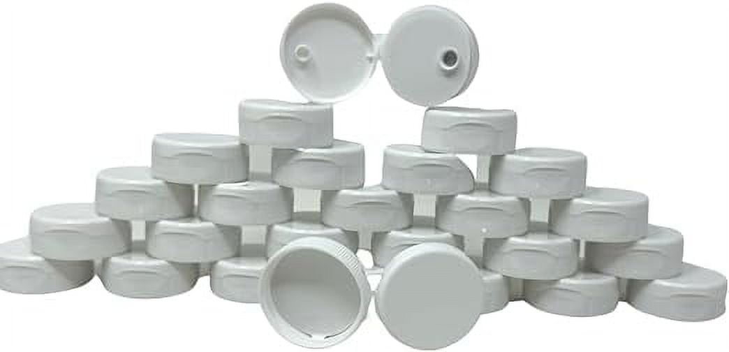 CLEARVIEW CONTAINERS Honey Bear Replacement Lids (38mm White Flip Top ...