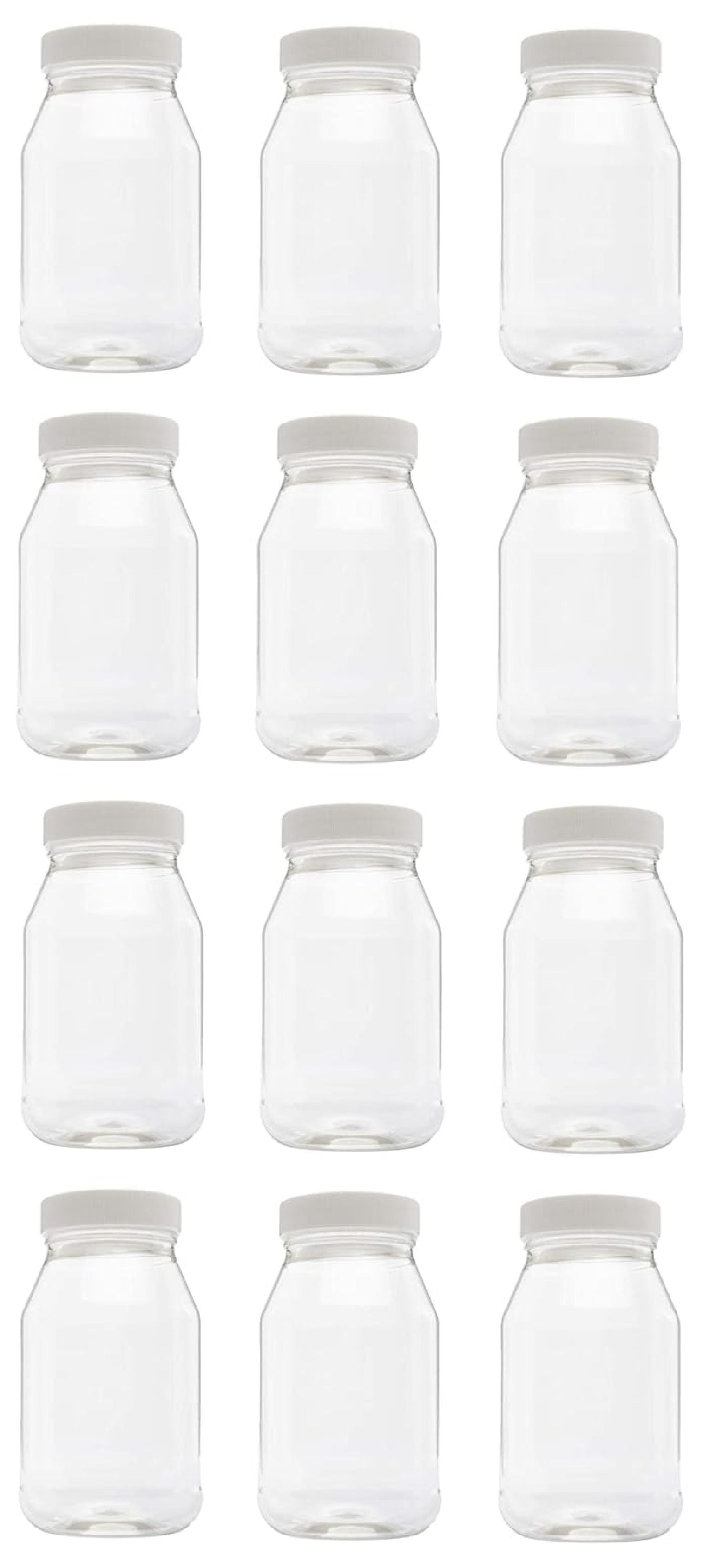 CLEARVIEW Quart Plastic Jars - 12 Pack | Containers and Organization ...