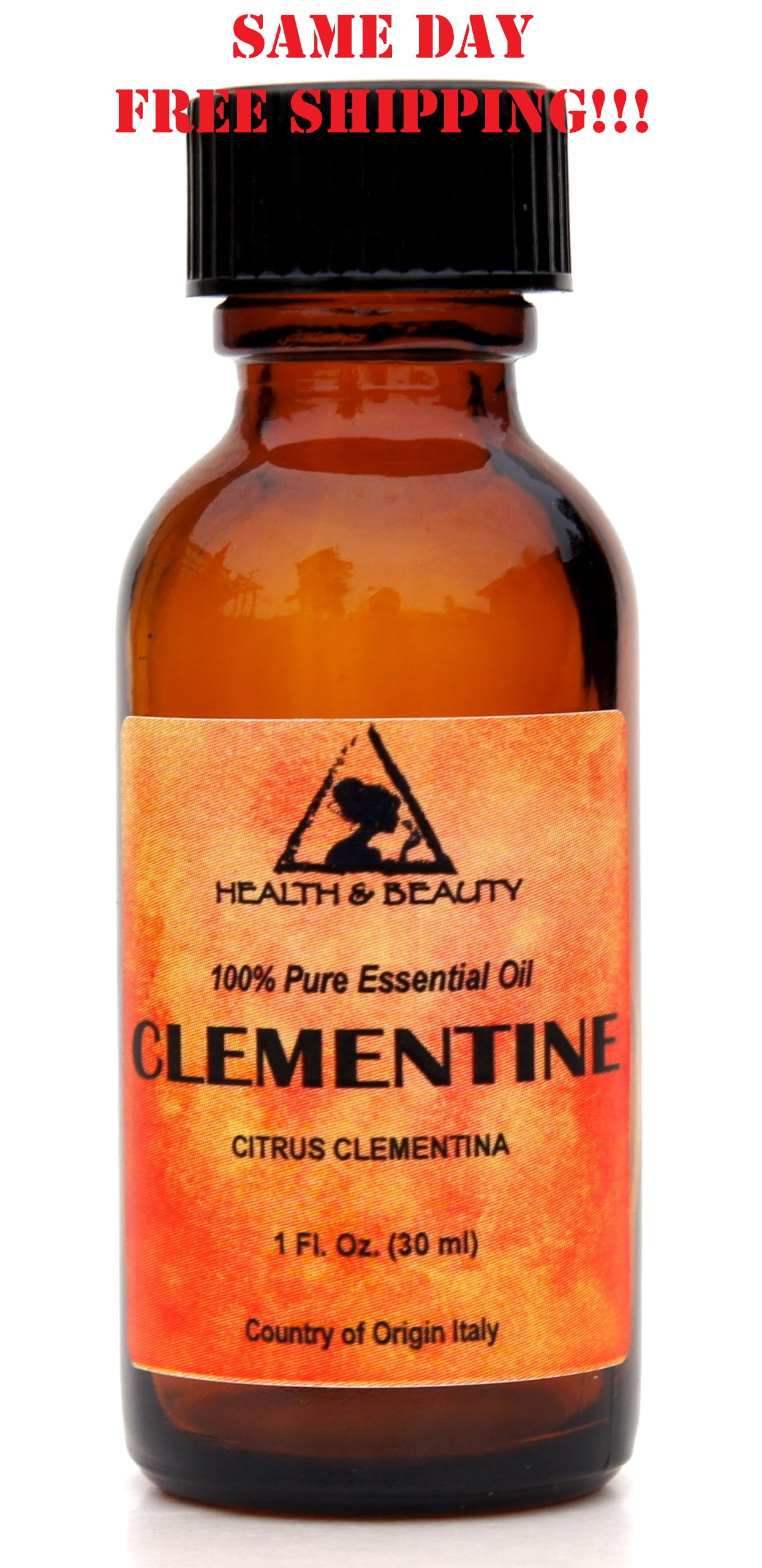 CLEMENTINE ESSENTIAL OIL AROMATHERAPY NATURAL 100% PURE GLASS BOTTLE 1 ...